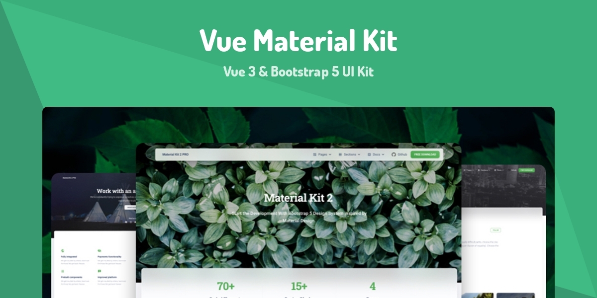 Vue Material Kit Vue 3 And Bootstrap 5 Ui Kit Made With Vuejs